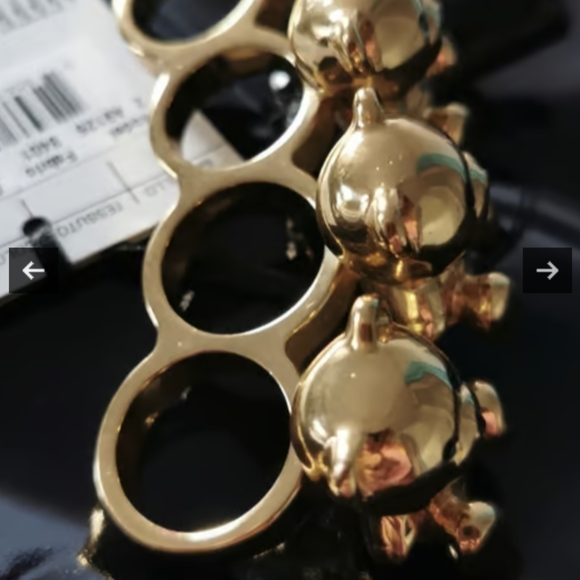 Moschino | Jewelry | Authentic Moschino Teddy Bear Knuckle Duster Ring ...